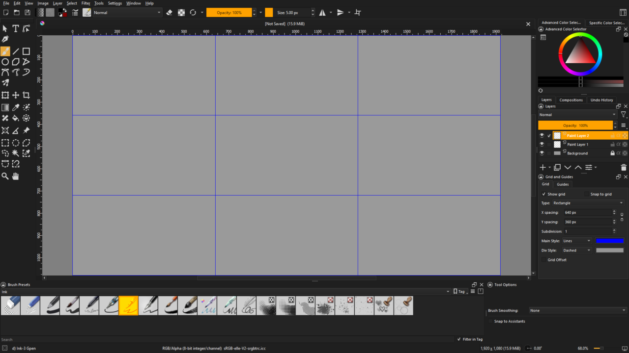 Creating the Rule of Thirds Grid in Krita 5 | Drawing With My Robot